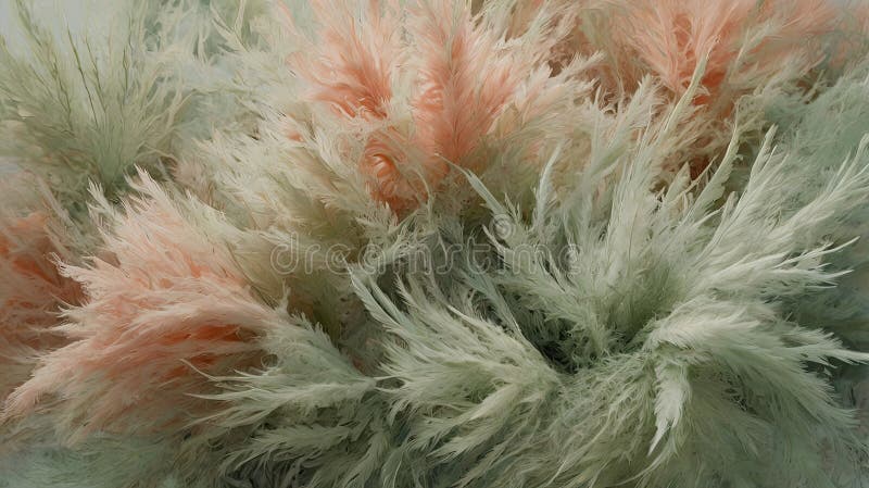 The Dominant Elements are Feathery, Light Peach-tan Pinkish-beige ...