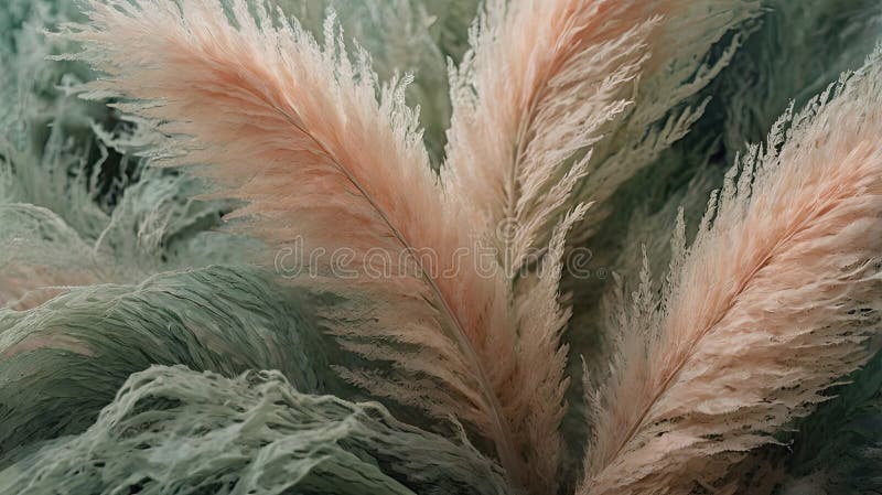 The Dominant Elements are Feathery, Light Peach-tan Pinkish-beige ...