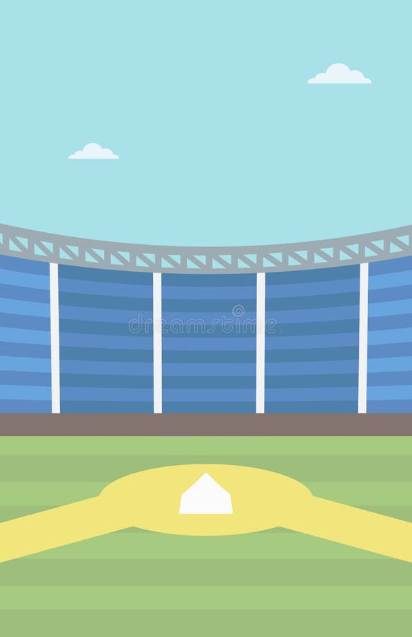Background of Baseball Stadium. Stock Vector - Illustration of arena ...