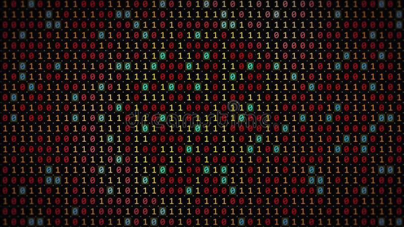 Background Based on Binary Code Technology. Protecting Digital Data from Hacking and Viruses ...