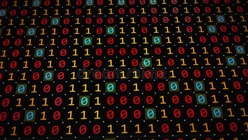 Background Based on Binary Code Technology. Protecting Digital Data ...