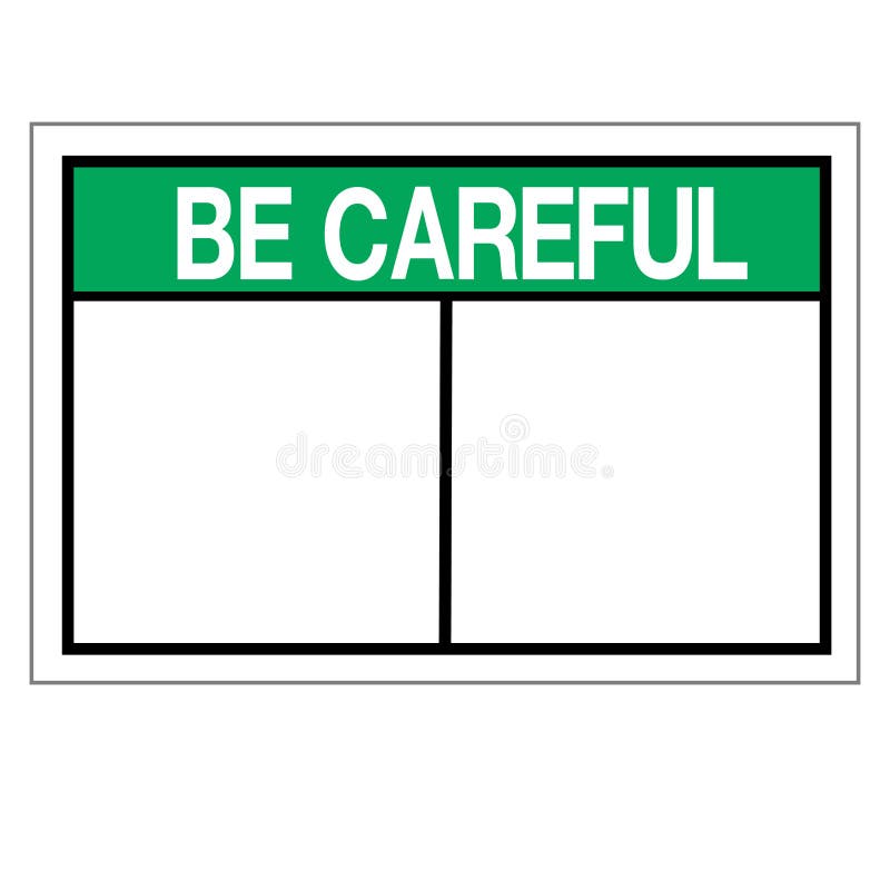Be careful icon stock vector. Illustration of outline - 195001750