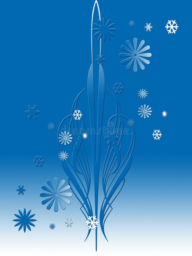 Background with a Beautiful Blue Design Stock Illustration ...