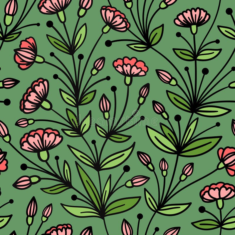 Trailing Flowers Stock Illustrations – 88 Trailing Flowers Stock ...