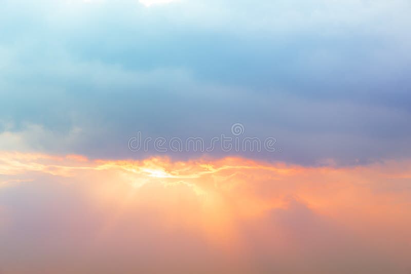 The Background Of Beautiful Natural Sunsets Stock Image - Image of ...