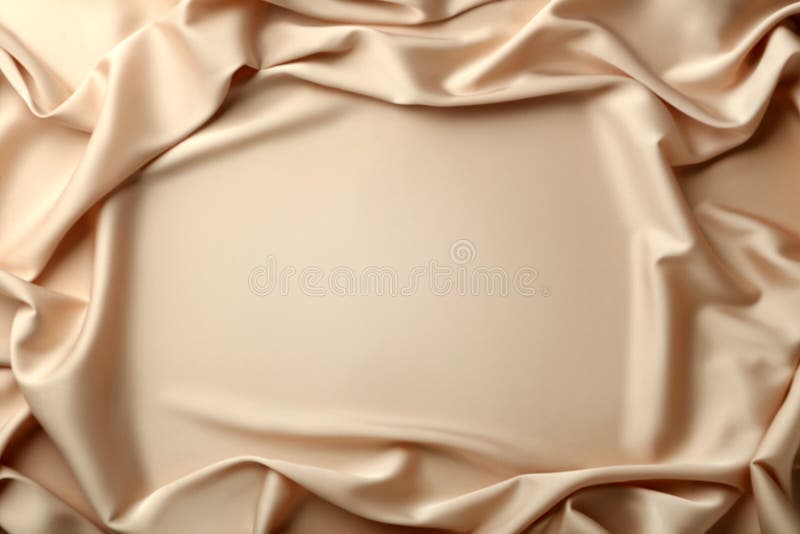 Beige satin fabric stock photo. Image of pattern, fold - 124723460