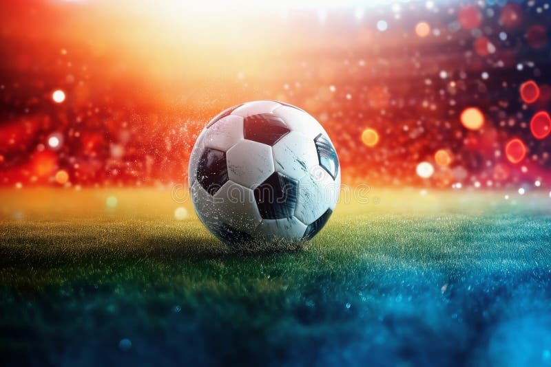 A Background for a Big Game of Soccer Event Stock Illustration ...