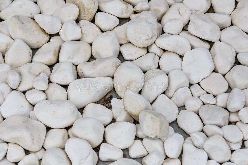Background of a Big White Marble Pebbles Stock Photo - Image of ...