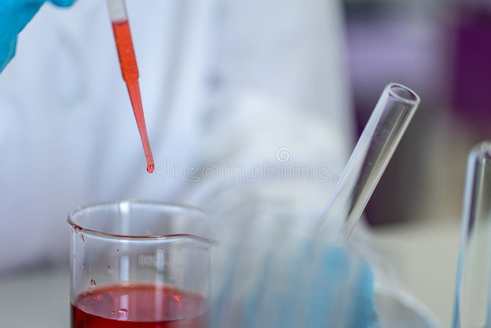 Biochemical Analysis and Chemical Analysis in Lab. Stock Image - Image ...