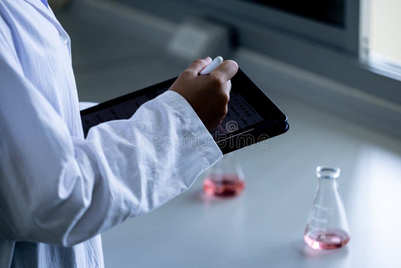 Biochemistry Study in the Laboratory. Stock Photo - Image of genetics ...