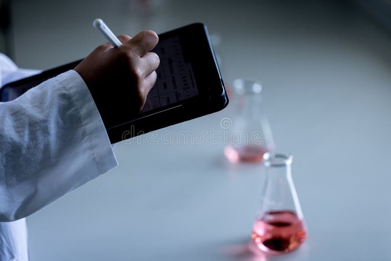 Biochemistry Study in the Laboratory. Stock Image - Image of ...