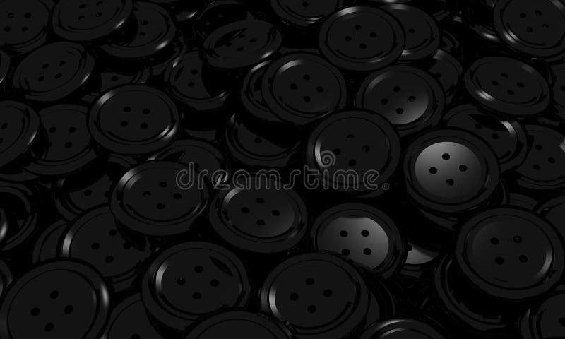 Background of Black Button Clothes Stock Illustration - Illustration of ...