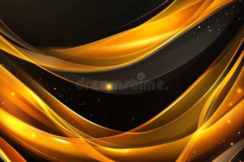 Background is Black and Gold. Abstract 3D Wallpaper. a Golden Wallpaper ...