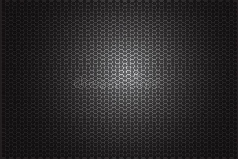 Background - Black Gradation Hexagon Stock Illustration - Illustration ...