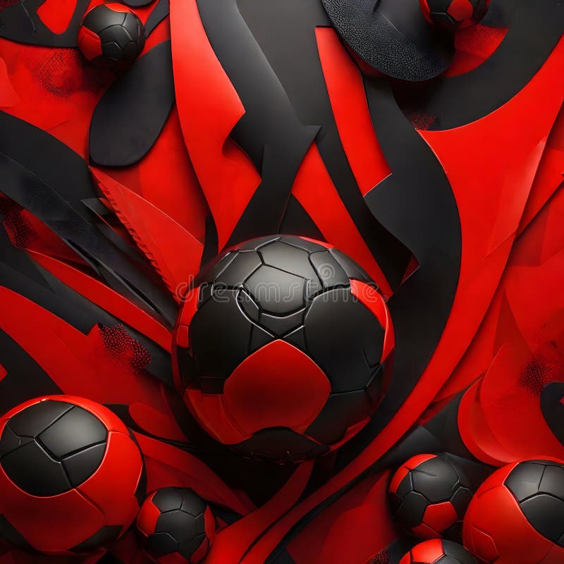 Background with Black and Red for Football World Cup. Stock ...