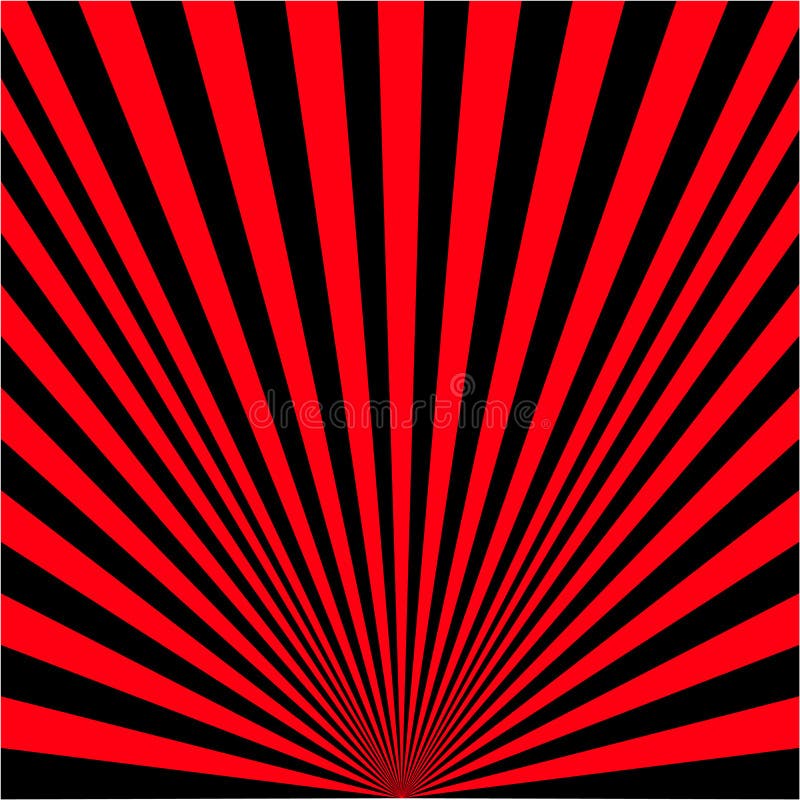 Background of Black and Red Rays Stock Vector - Illustration of flash ...