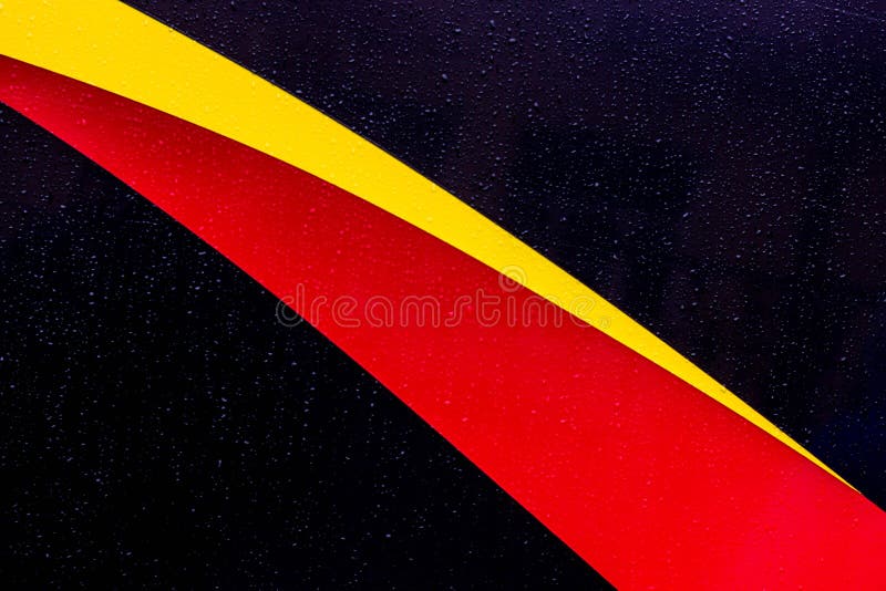 The Background is Black Red Yellow. Figures of Different Colors. the ...