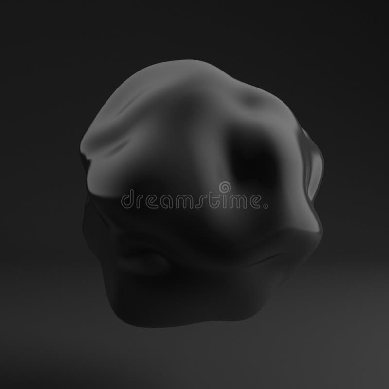 Background with Black Shape, Texture. 3d Illustration, 3d Rendering ...