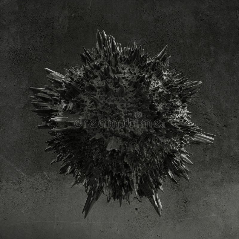 Background with Black Shape, Texture. 3d Illustration, 3d Rendering ...