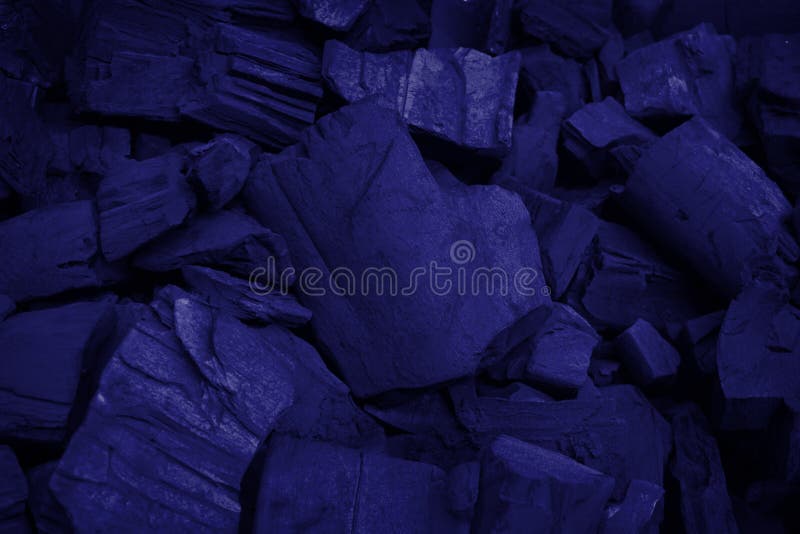 Background of Blue Colors Coal Stock Photo - Image of blue, shiny ...