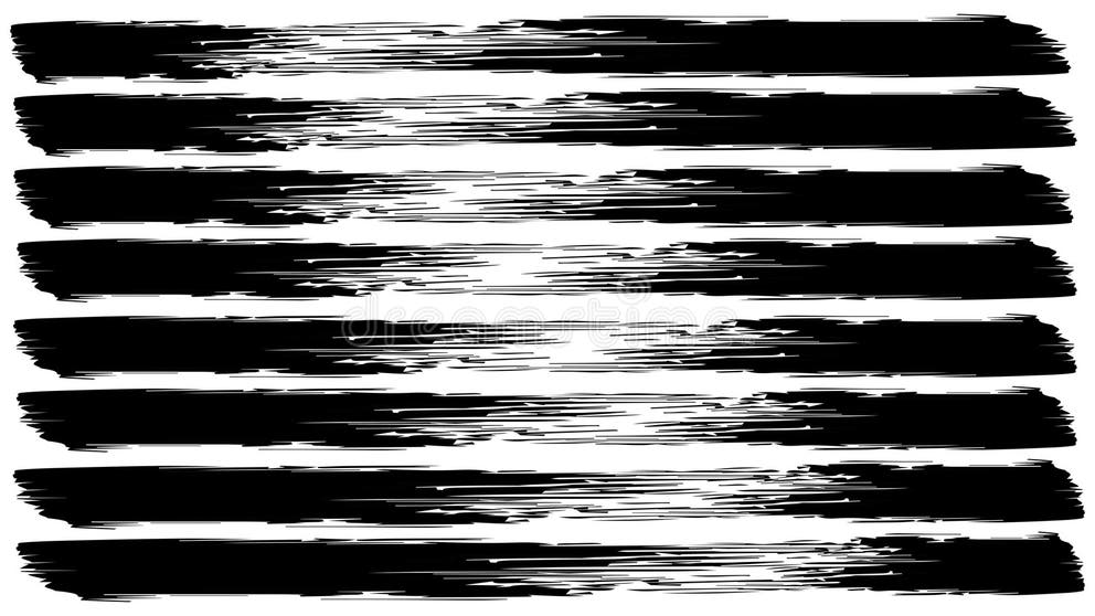 Background with Black Thick Stripes Painted with Brush, Pattern in the ...