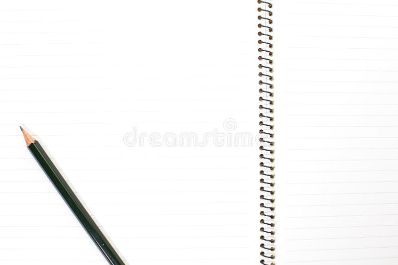Blank One Face White Paper Notebook Stock Photo - Image of message ...