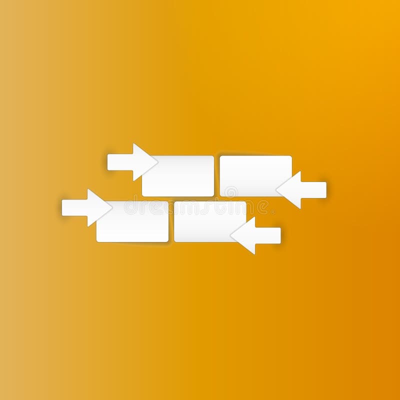 Paper box and arrows stock vector. Illustration of symbol - 37663392