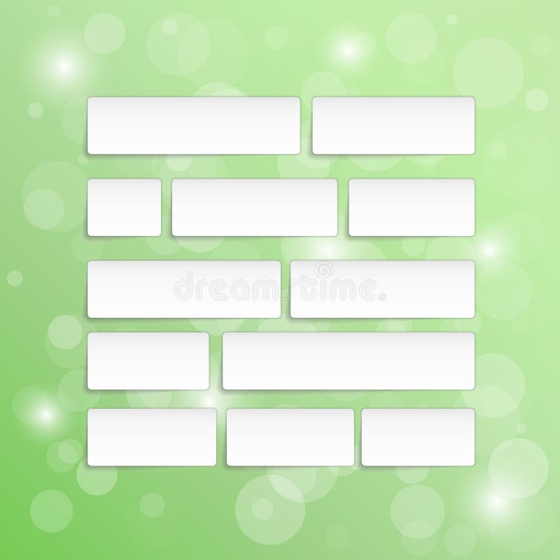 Background with Blank Paper Blocks Stock Vector - Illustration of ...