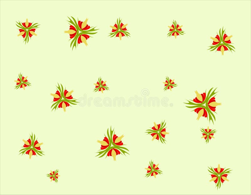 Background with Blossom Motives Stock Illustration - Illustration of ...