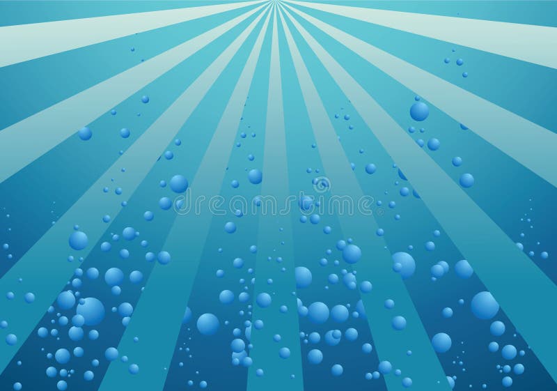 Background of Blue Bubbles Effect Stock Vector - Illustration of ...