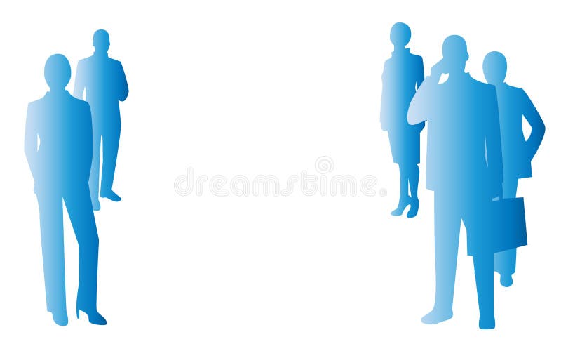 Background Blue Business People Stock Vector - Illustration of worker ...