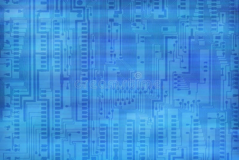 Blue Circuitry stock illustration. Illustration of information - 5789000