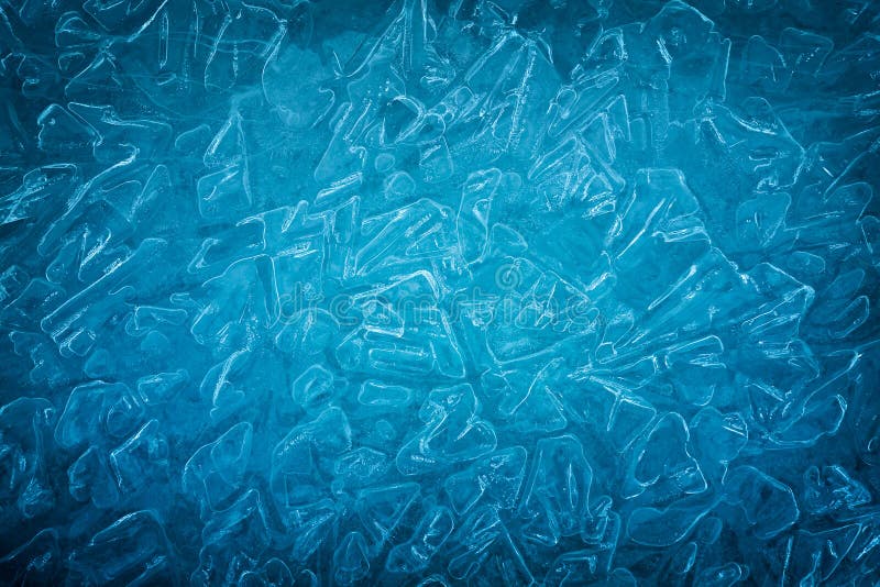 Background of Blue Cold Winter Ice. Texture of Frozen Surface. Frost ...
