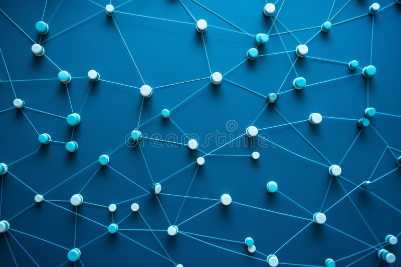 Background Blue Connect Science Abstract Technology Stock Illustration ...