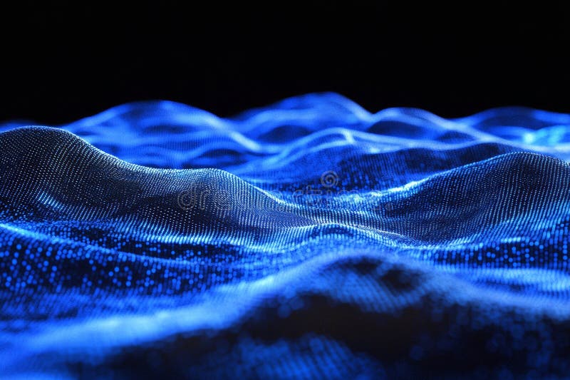 A Background of Blue Digital Data in Binary Form on a Computer Screen ...