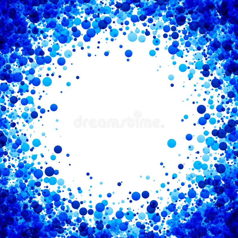 Background with Blue Drops. Stock Vector - Illustration of round ...