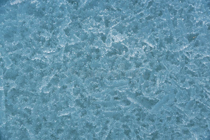 Background Blue Frozen Snow in Winter Stock Photo - Image of season ...