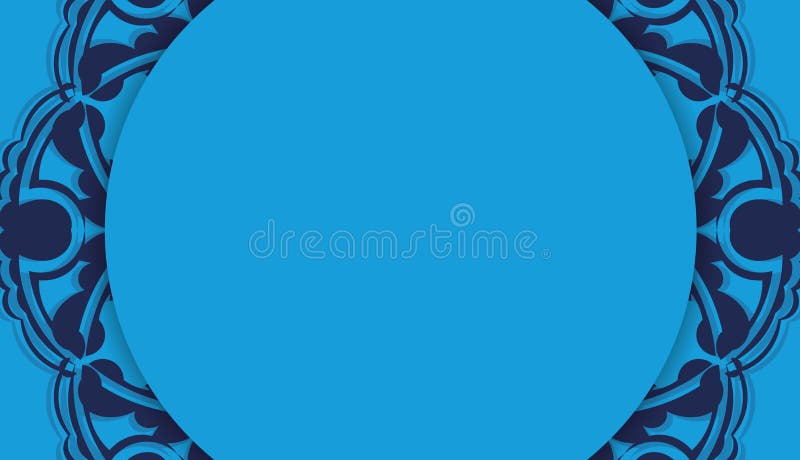 Background in Blue with Greek Pattern and Place Under Your Text Stock ...