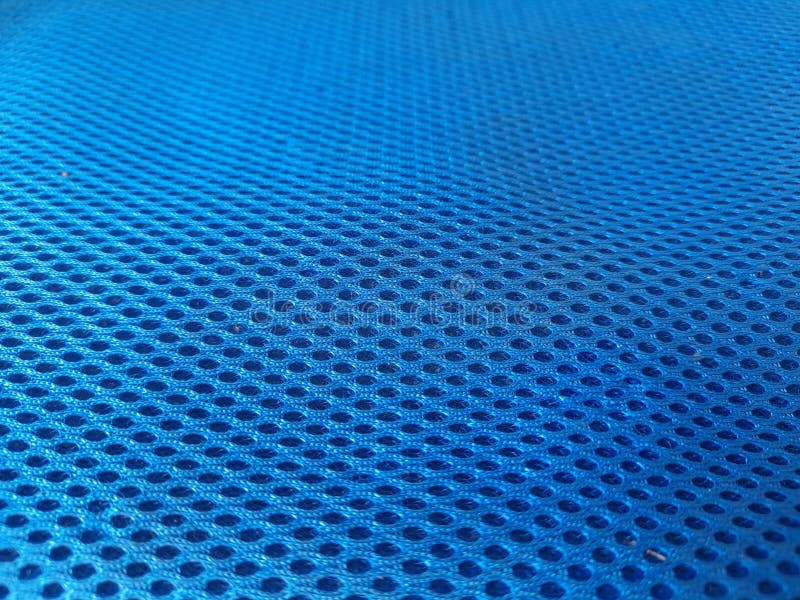 Background of Blue Mesh Texture with Many Holes on Surface with Soft ...