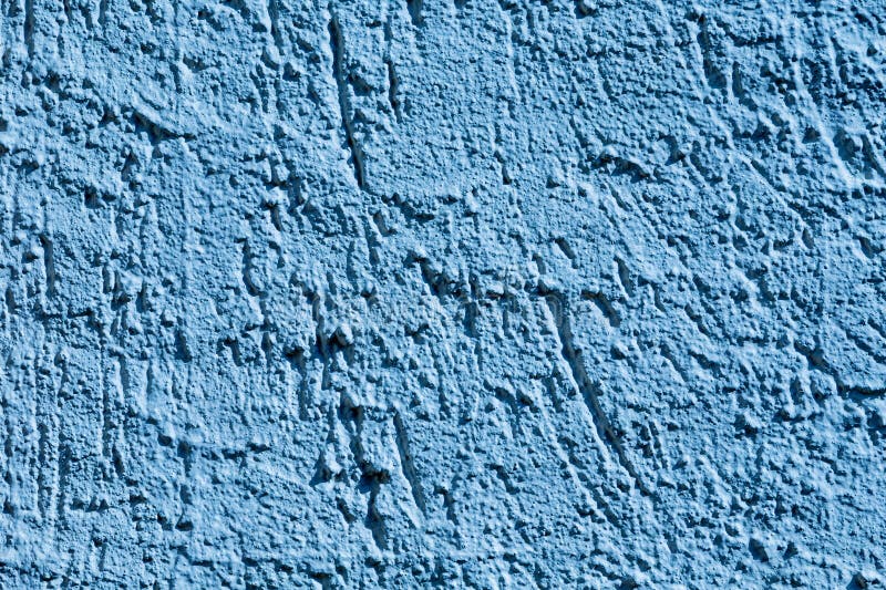 Background of Blue Painted Rough Plaster Wall Stock Image - Image of ...