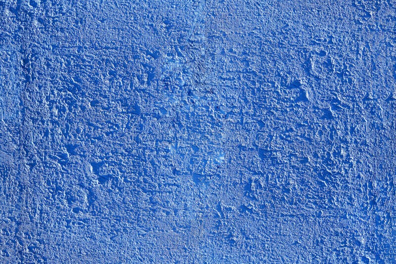 The Background is Blue. Part of the Old Wall is Painted Blue. Texture ...