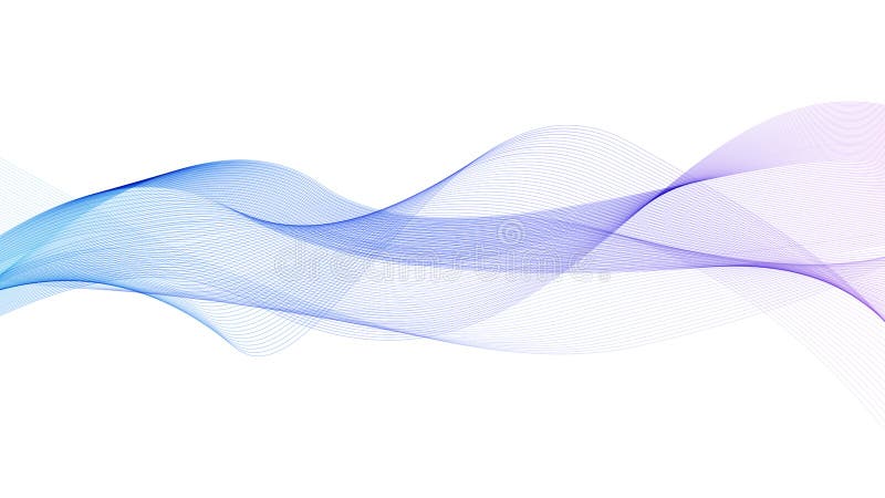 Background of Blue and Purple Gradient Wave Curve Lines Stock Vector ...