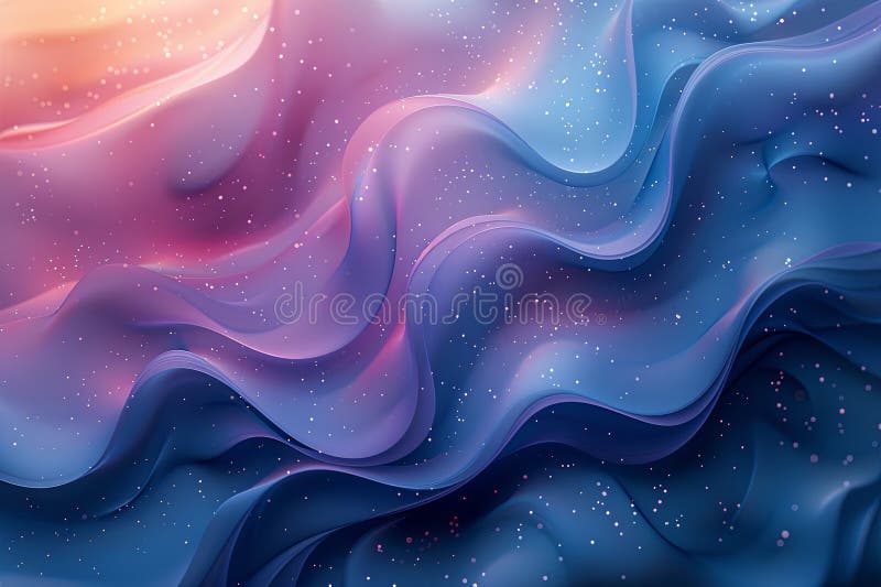Background of Blue and Purple Pink Wave with a Lot of Sequins Stock ...