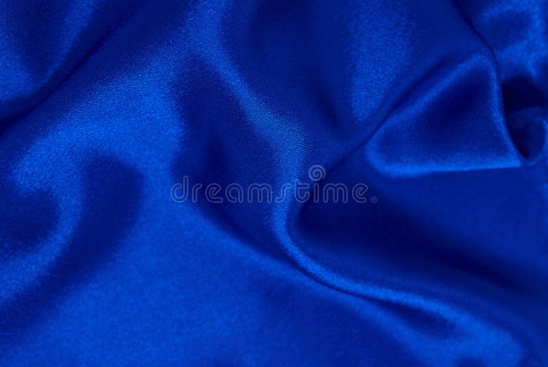 Background of Blue Satin Fabric in Folds Stock Image - Image of blend ...