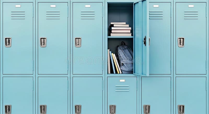 Blue School Lockers Stock Illustrations – 1,262 Blue School Lockers ...