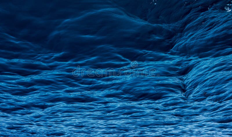 Background of Blue Sea with Interesting Waves. Blue Seascape Stock ...