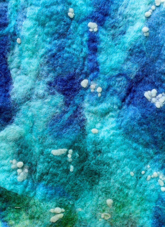 Background in Blue Shades of Felted Wool Stock Photo - Image of pattern ...