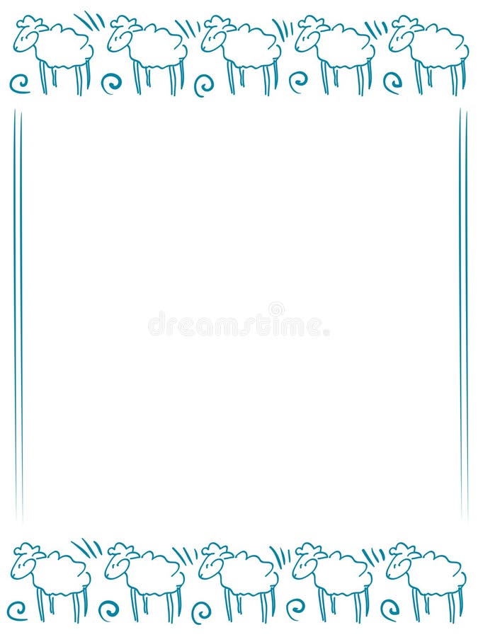 Sheep Frame stock vector. Illustration of farm, nature - 32518065