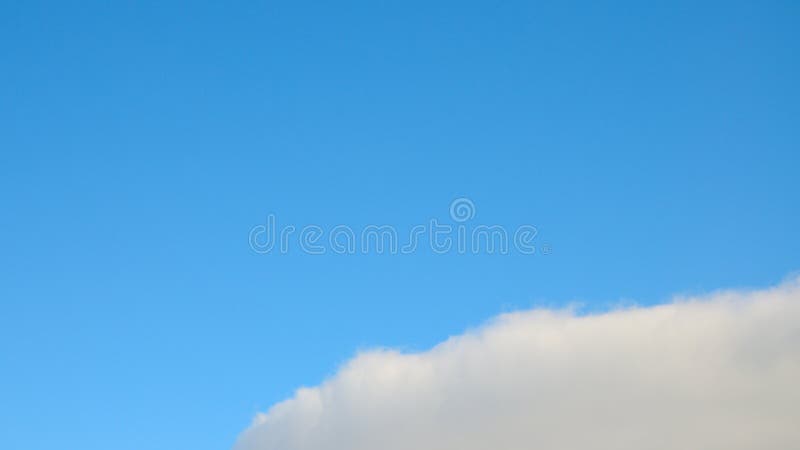 Background of Blue Sky with Cloud in Bottom Corner. Stock Photo - Image ...