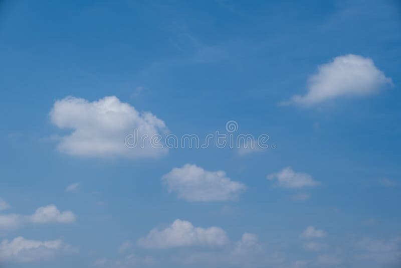 Background of Blue Sky with Clouds on a Bright Summer Day Stock Image ...